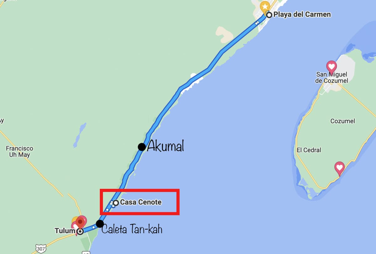 How to visit Casa Cenote (also called Cenote Manati)